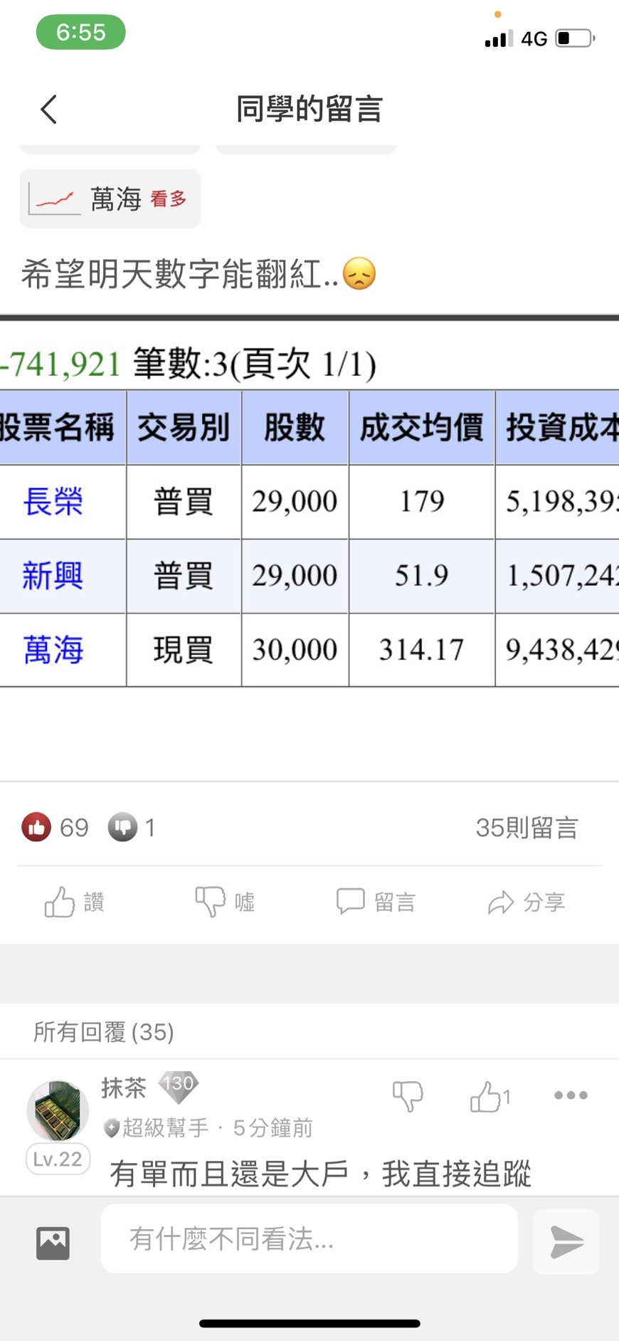 2615 萬海 - 這位大哥解套了...｜CMoney 股市爆料同學會