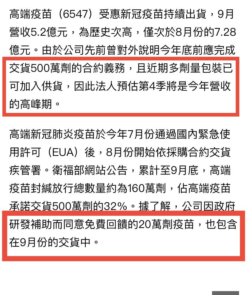 6547 高端疫苗 - https://www.chi...｜CMoney 股市爆料同學會