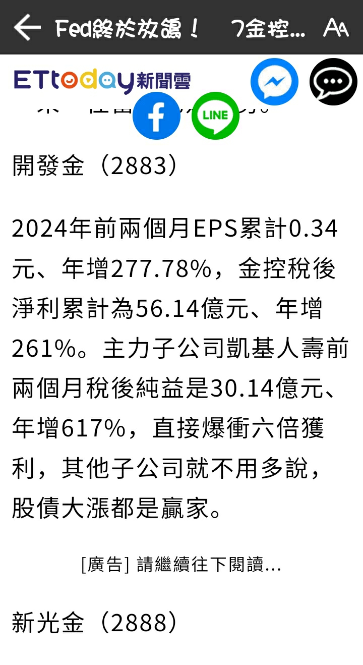 2883 開發金 - 之前買在16.8 希望今年能...｜CMoney 股市爆料同學會
