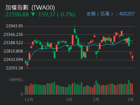TWA00 加權指數 - 2025／3／4 15:50 台積電被當祭品了 也是台灣唯一...｜CMoney 股市爆料同學會