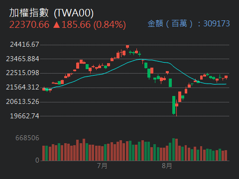 TWA00 加權指數 - 2024年8月29日(四）早上好。 AI晶片龍頭輝達（NVI...｜股市爆料同學會